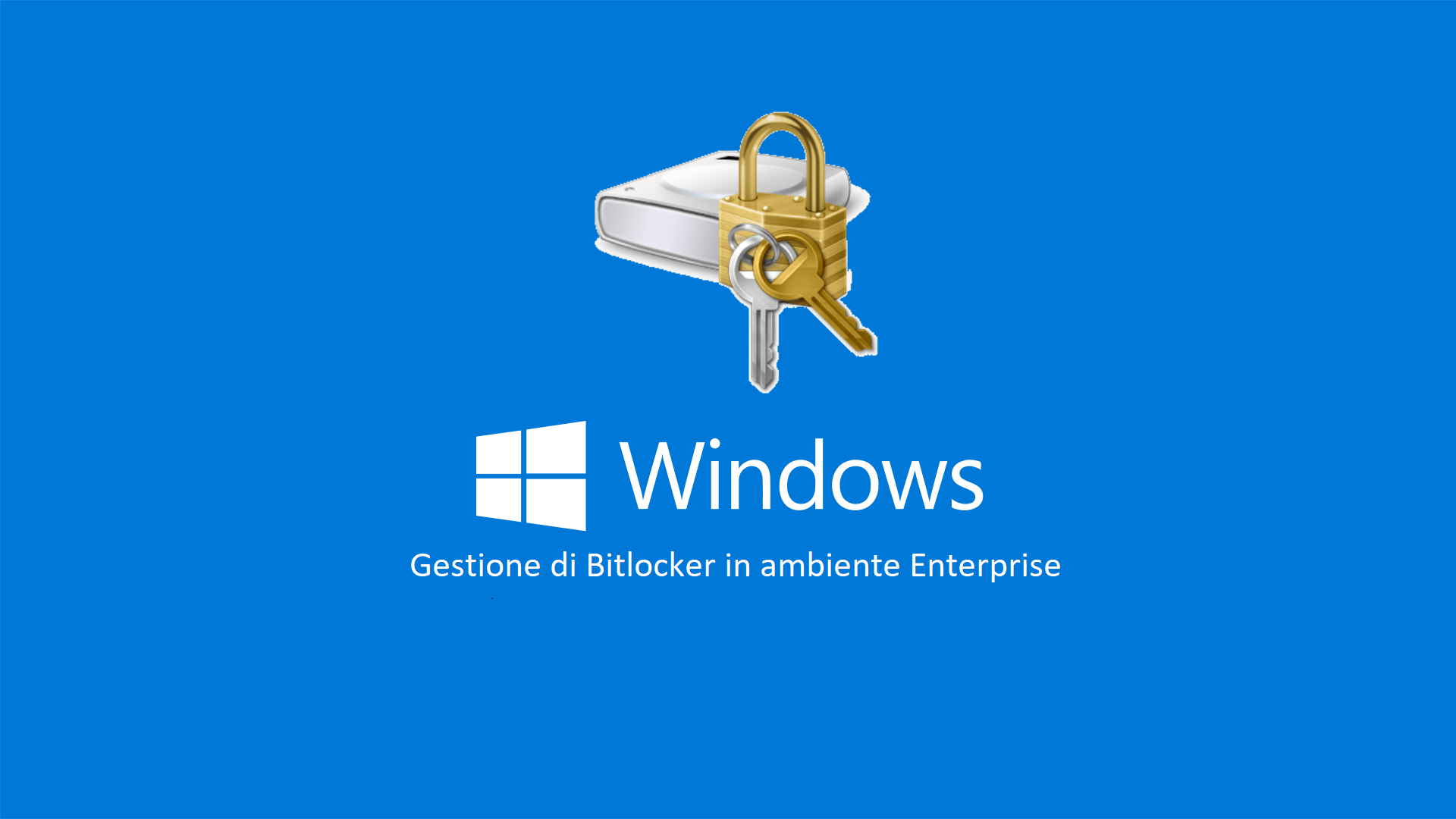 Gestire la crittografia dei dischi con Bitlocker in un ambiente ...
