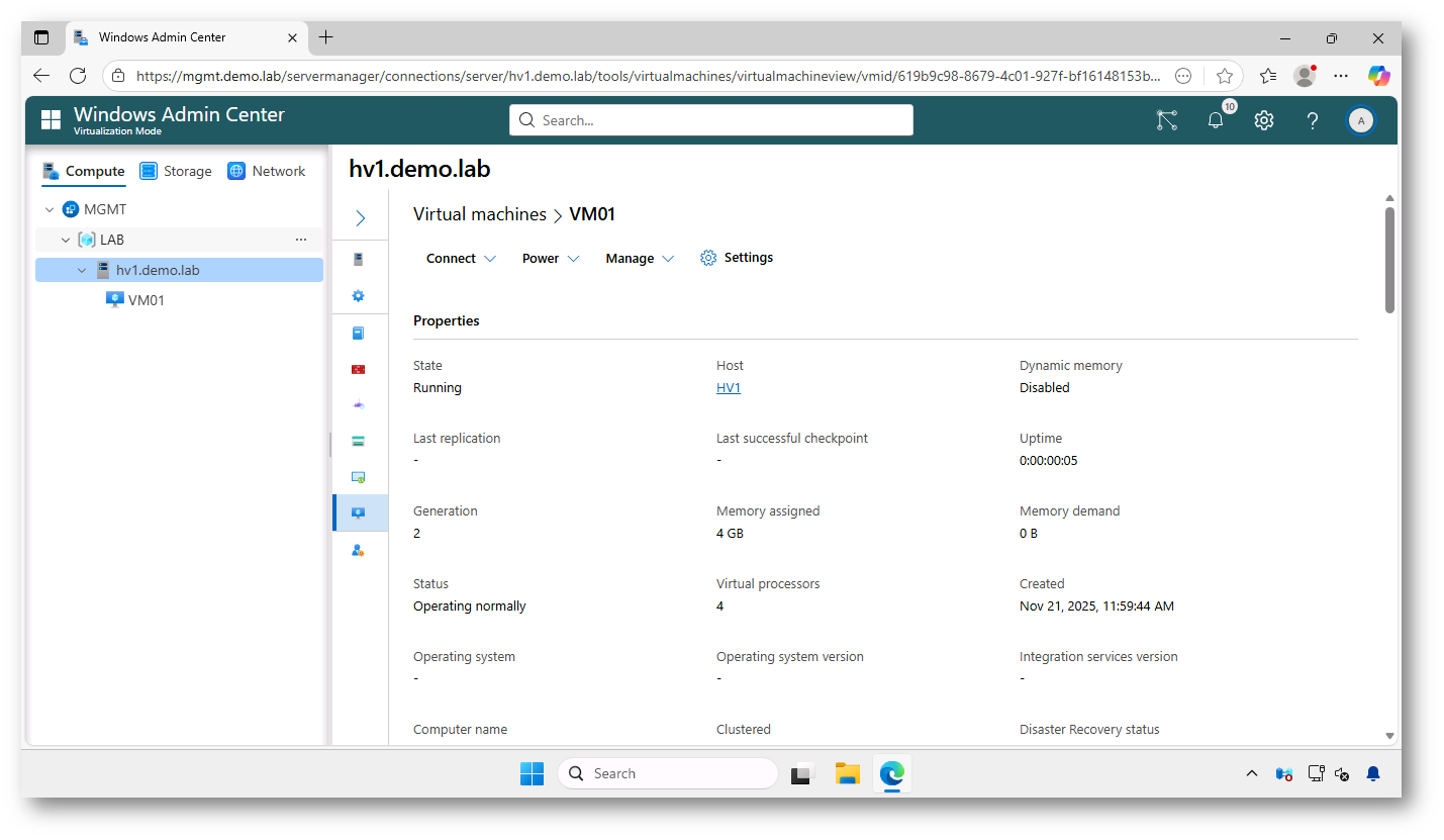 Windows Admin Center Virtualization Mode (vMode) - ICT Power
